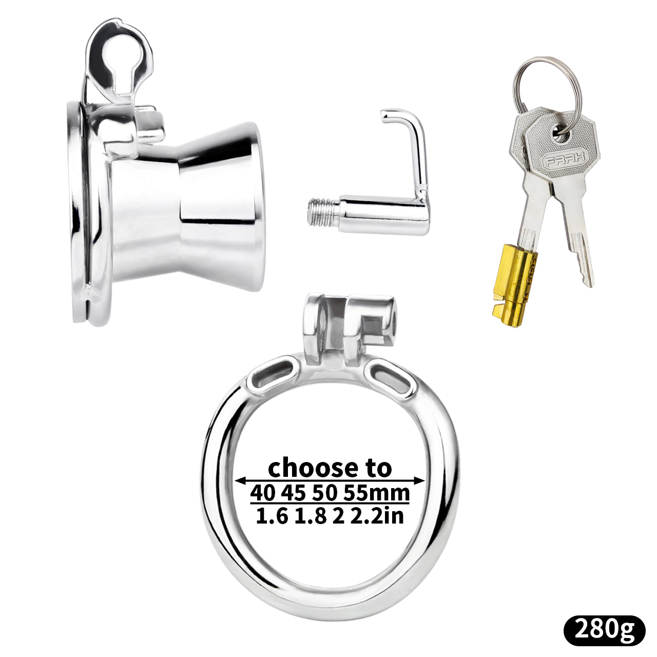 Inverted Prince Albert Piercing Chastity Lock | F3239 – FRRK