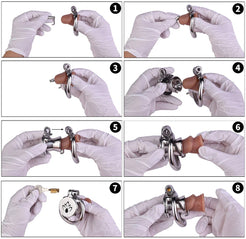 Inverted Prince Albert Piercing Chastity Lock | F3239 – FRRK